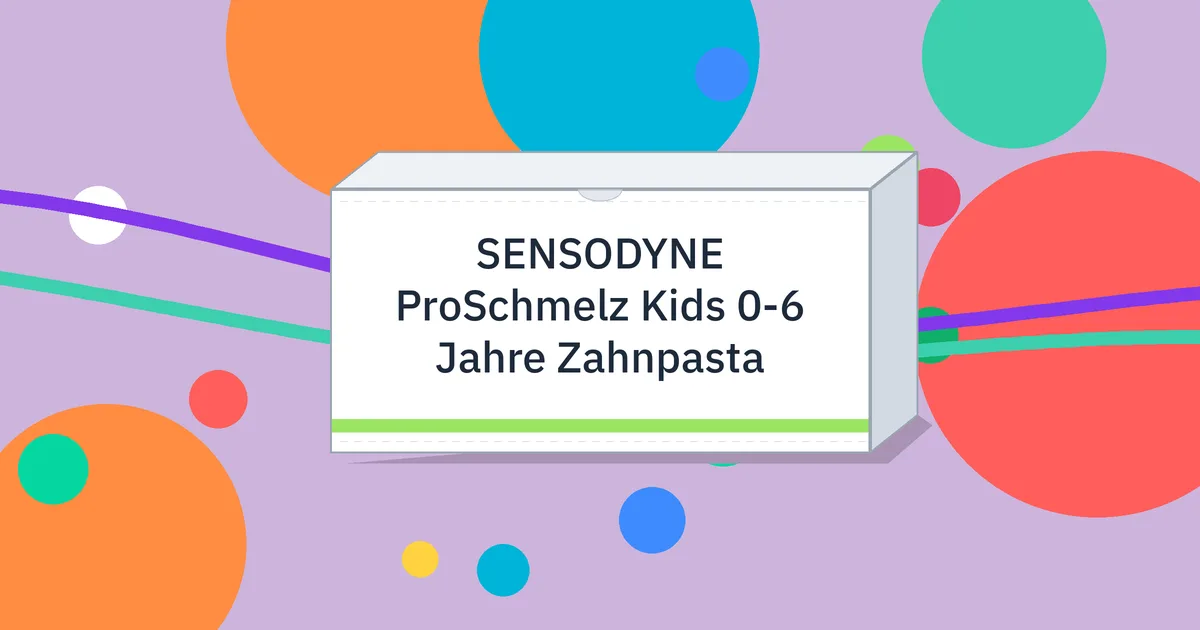 Symbolbild: Packung mit der Aufschrift SENSODYNE ProSchmelz Kids 0-6 Jahre Zahnpasta (PZN 19283294) – Verfügbarkeit und Bezug in Apotheken in Frankfurt am Main