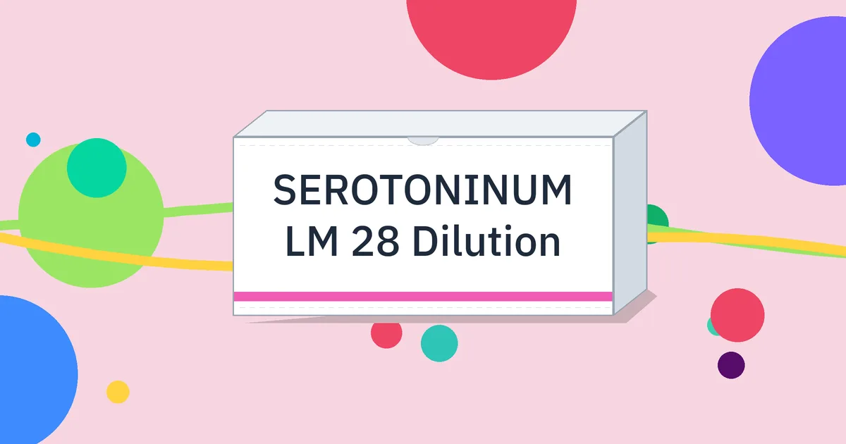 Symbolbild: Packung mit der Aufschrift SEROTONINUM LM 28 Dilution (PZN 13189016) – Verfügbarkeit und Bezug in Apotheken in Frankfurt am Main