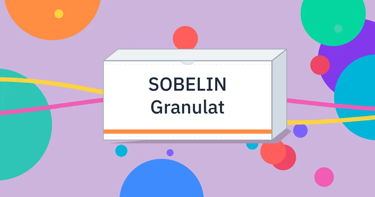 Symbolbild: Packung mit der Aufschrift SOBELIN Granulat (PZN 05556423) – Verfügbarkeit und Bezug in Apotheken in Frankfurt am Main
