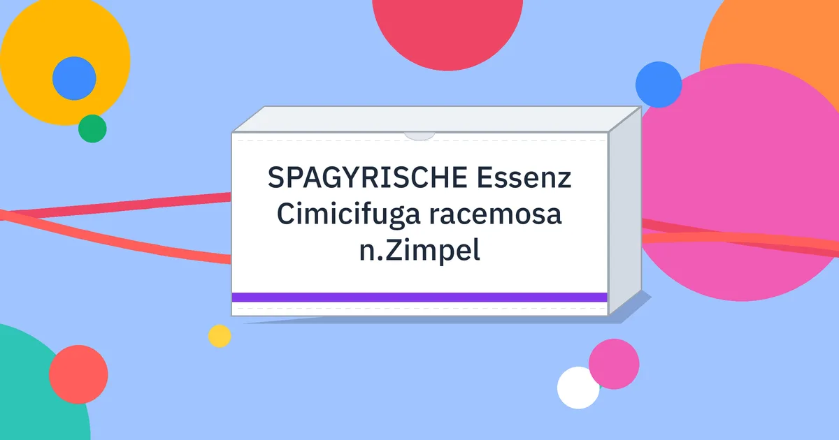 Symbolbild: Packung mit der Aufschrift SPAGYRISCHE Essenz Cimicifuga racemosa n.Zimpel (PZN 00916130) – Verfügbarkeit und Bezug in Apotheken in Frankfurt am Main