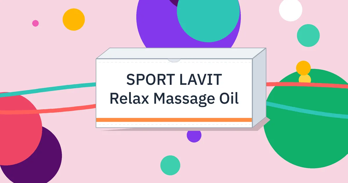 Symbolbild: Packung mit der Aufschrift SPORT LAVIT Relax Massage Oil (PZN 17439272) – Verfügbarkeit und Bezug in Apotheken in Frankfurt am Main