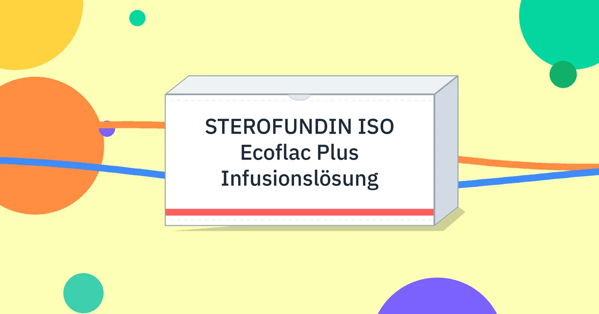 Symbolbild: Packung mit der Aufschrift STEROFUNDIN ISO Ecoflac Plus Infusionslösung (PZN 01078955) – Verfügbarkeit und Bezug in Apotheken in Frankfurt am Main