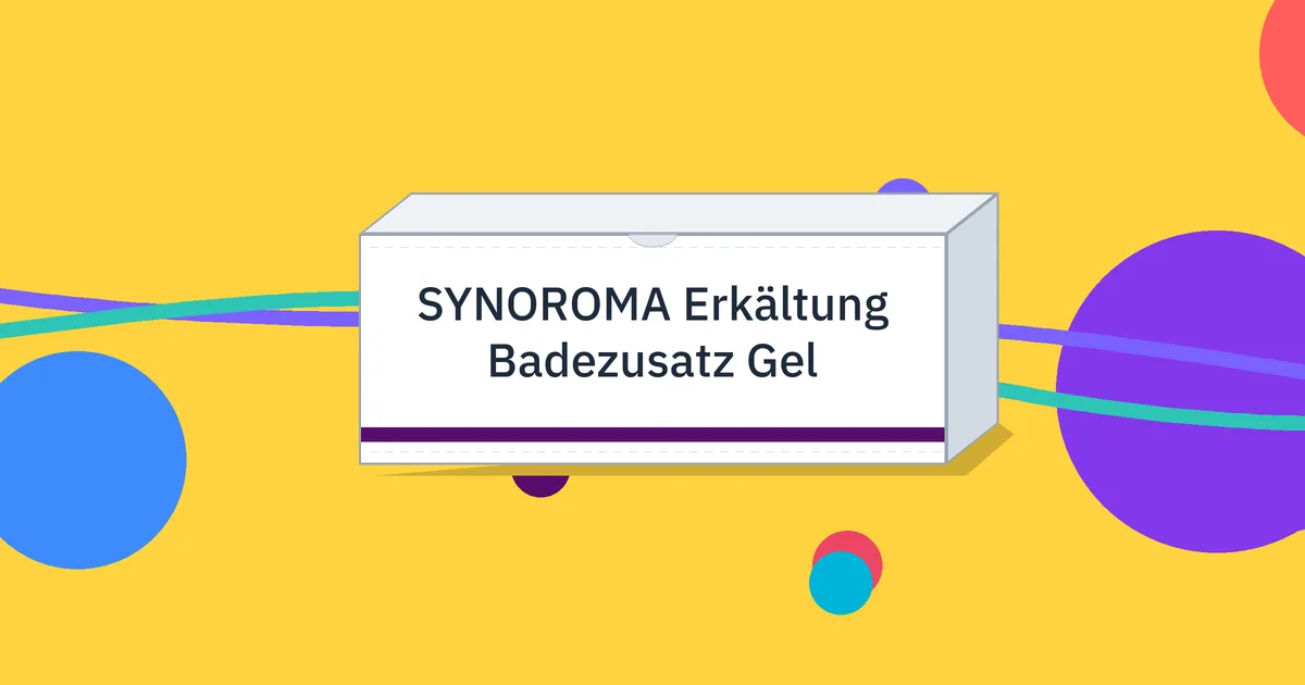 Symbolbild: Packung mit der Aufschrift SYNOROMA Erkältung Badezusatz Gel (PZN 01493128) – Verfügbarkeit und Bezug in Apotheken in Frankfurt am Main