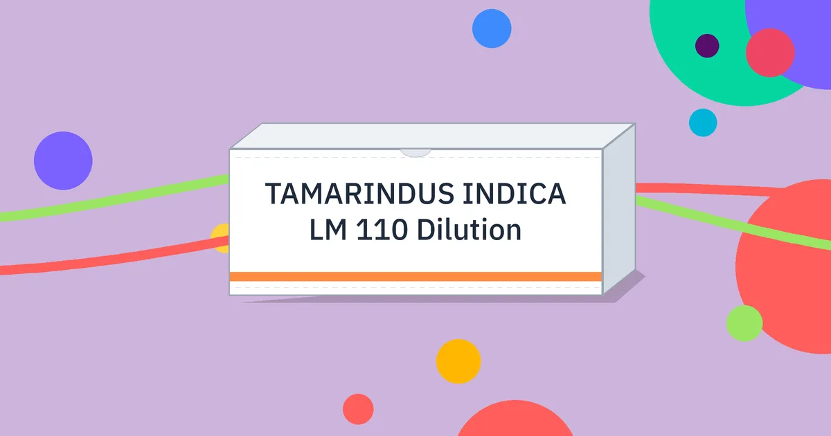 Symbolbild: Packung mit der Aufschrift TAMARINDUS INDICA LM 110 Dilution (PZN 13686967) – Verfügbarkeit und Bezug in Apotheken in Frankfurt am Main