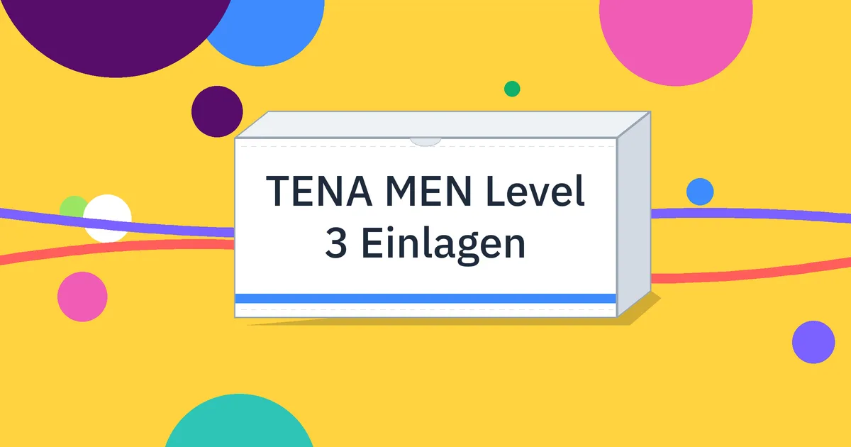 Symbolbild: Packung mit der Aufschrift TENA MEN Level 3 Einlagen (PZN 11846912) – Verfügbarkeit und Bezug in Apotheken in Frankfurt am Main
