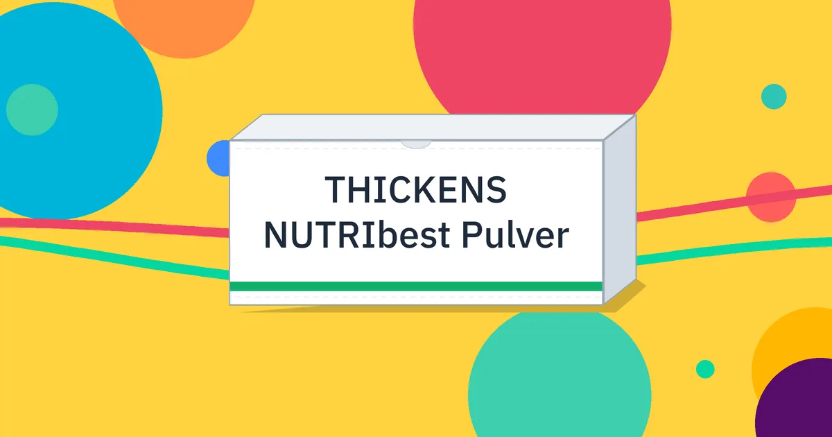 Symbolbild: Packung mit der Aufschrift THICKENS NUTRIbest Pulver (PZN 04282969) – Verfügbarkeit und Bezug in Apotheken in Frankfurt am Main