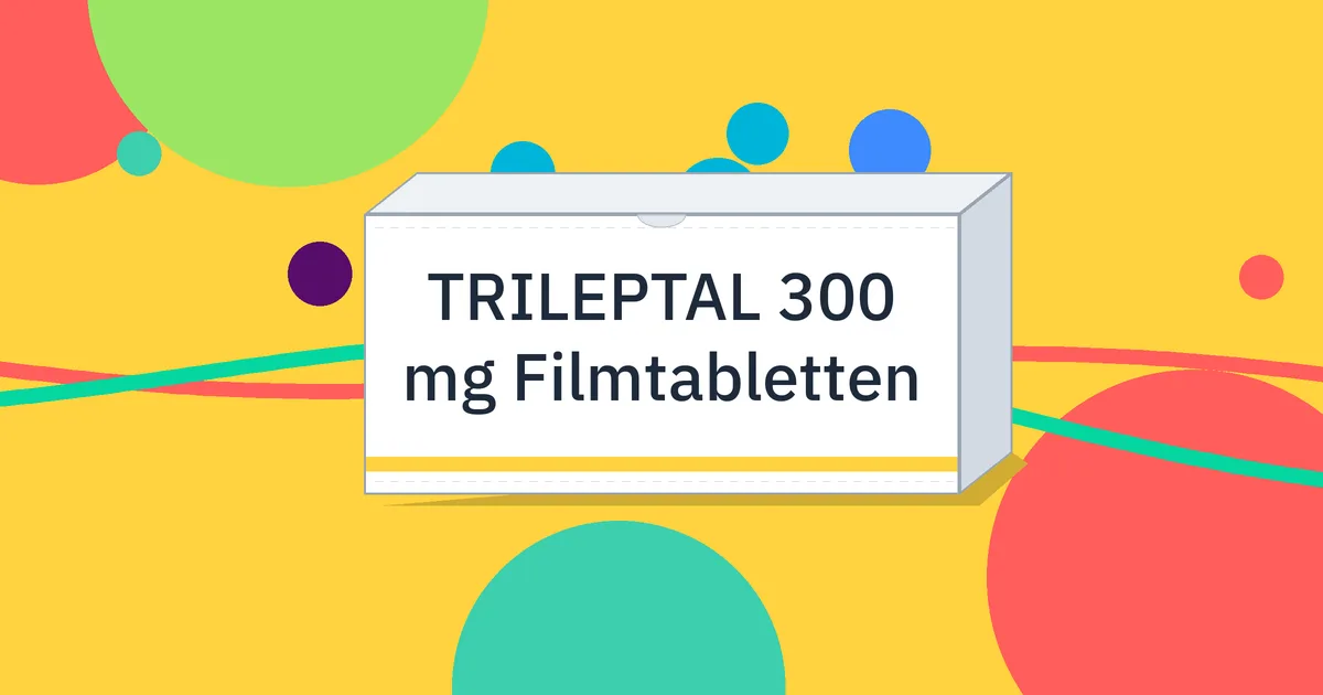 Symbolbild: Packung mit der Aufschrift TRILEPTAL 300 mg Filmtabletten (PZN 02235440) – Verfügbarkeit und Bezug in Apotheken in Frankfurt am Main