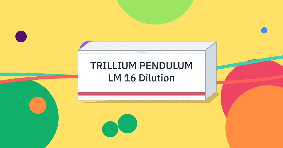 Symbolbild: Packung mit der Aufschrift TRILLIUM PENDULUM LM 16 Dilution (PZN 13227171) – Verfügbarkeit und Bezug in Apotheken in Frankfurt am Main
