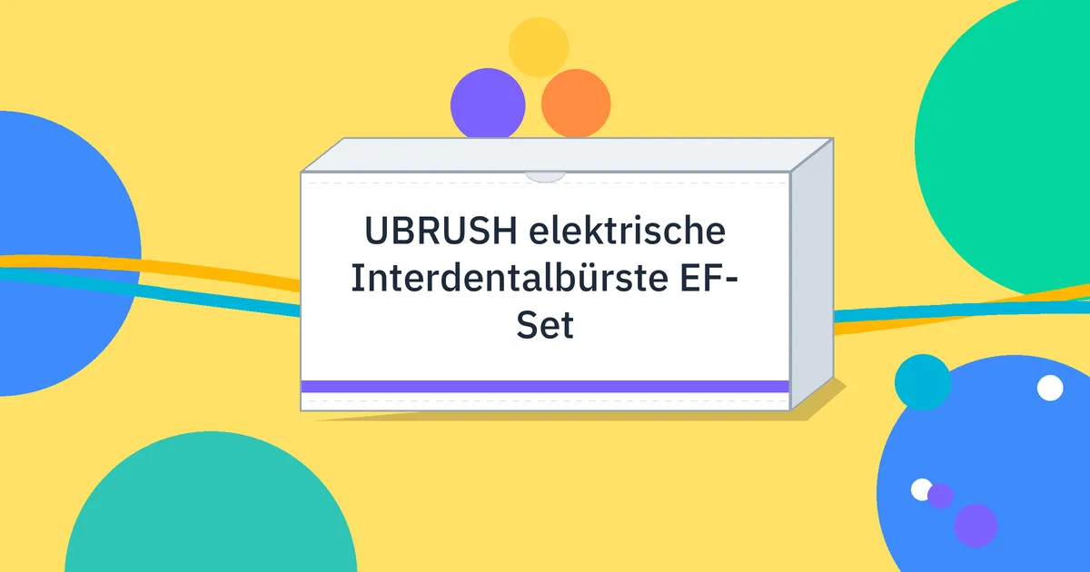 Symbolbild: Packung mit der Aufschrift UBRUSH elektrische Interdentalbürste EF-Set (PZN 14817271) – Verfügbarkeit und Bezug in Apotheken in Frankfurt am Main