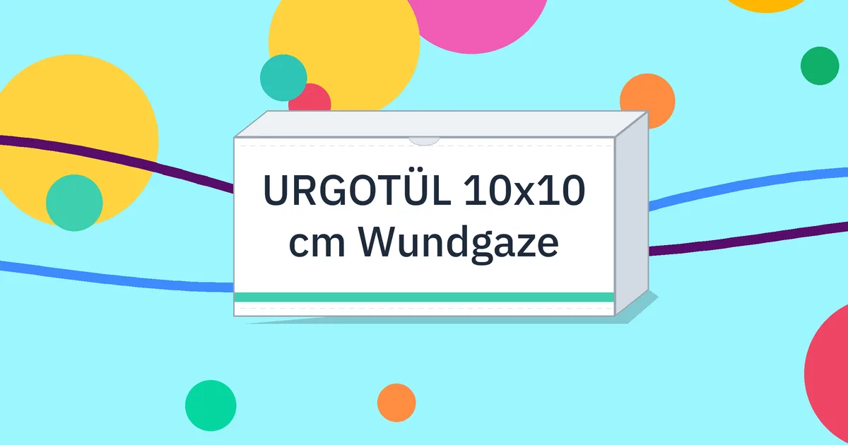 Symbolbild: Packung mit der Aufschrift URGOTÜL 10x10 cm Wundgaze (PZN 18336640) – Verfügbarkeit und Bezug in Apotheken in Frankfurt am Main