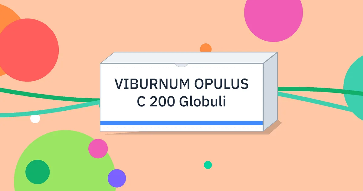 Symbolbild: Packung mit der Aufschrift VIBURNUM OPULUS C 200 Globuli (PZN 16696759) – Verfügbarkeit und Bezug in Apotheken in Frankfurt am Main