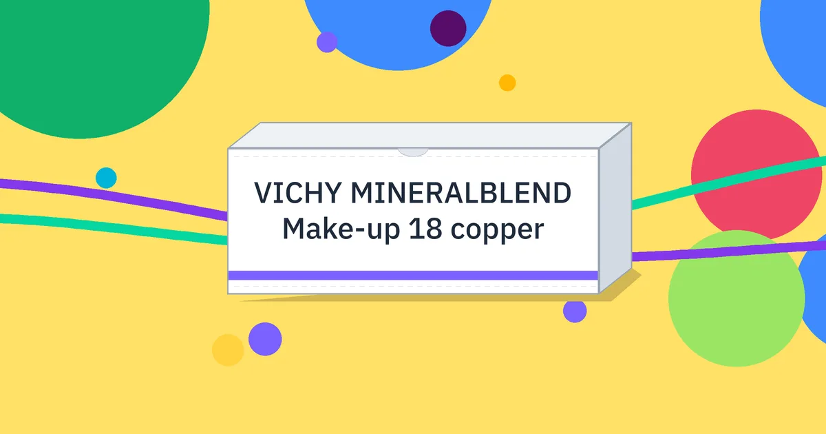 Symbolbild: Packung mit der Aufschrift VICHY MINERALBLEND Make-up 18 copper (PZN 15297299) – Verfügbarkeit und Bezug in Apotheken in Frankfurt am Main