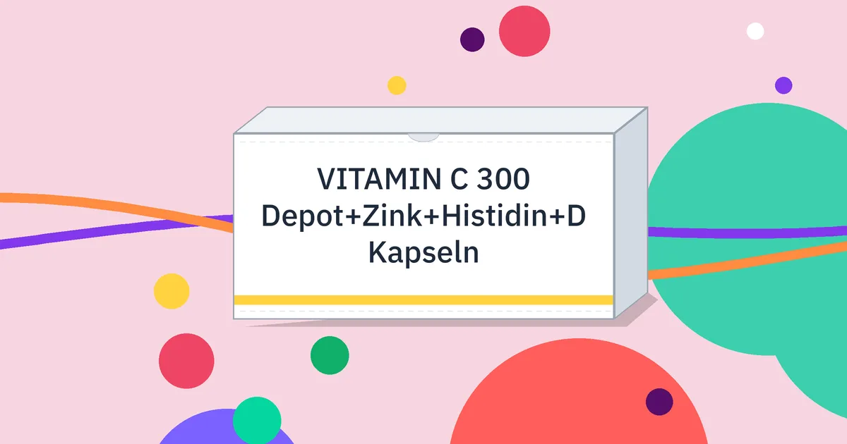 Symbolbild: Packung mit der Aufschrift VITAMIN C 300 Depot+Zink+Histidin+D Kapseln (PZN 12547011) – Verfügbarkeit und Bezug in Apotheken in Frankfurt am Main