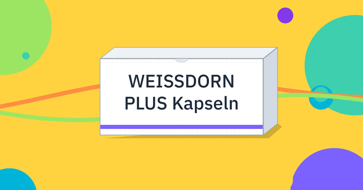 Symbolbild: Packung mit der Aufschrift WEISSDORN PLUS Kapseln (PZN 09398932) – Verfügbarkeit und Bezug in Apotheken in Frankfurt am Main