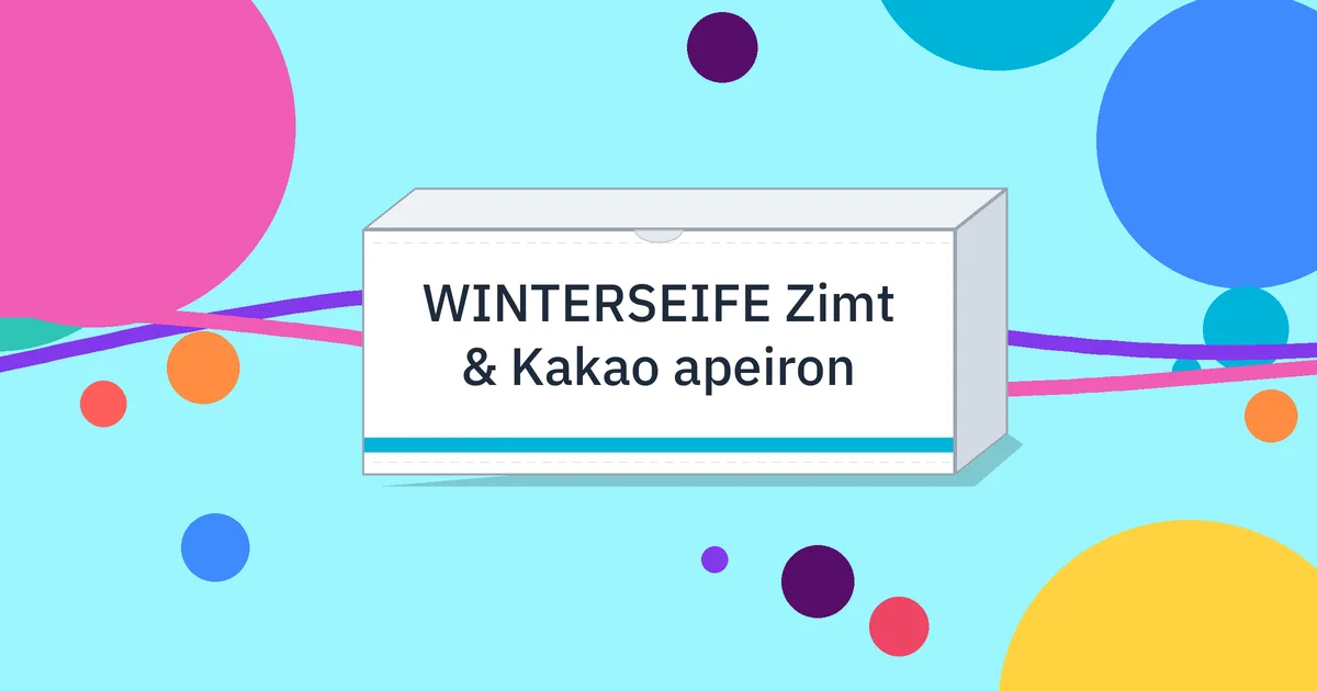 Symbolbild: Packung mit der Aufschrift WINTERSEIFE Zimt & Kakao apeiron (PZN 14028628) – Verfügbarkeit und Bezug in Apotheken in Frankfurt am Main