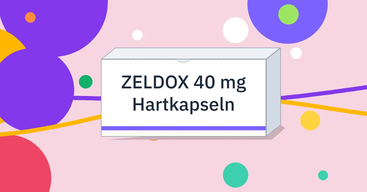 Symbolbild: Packung mit der Aufschrift ZELDOX 40 mg Hartkapseln (PZN 02583069) – Verfügbarkeit und Bezug in Apotheken in Frankfurt am Main