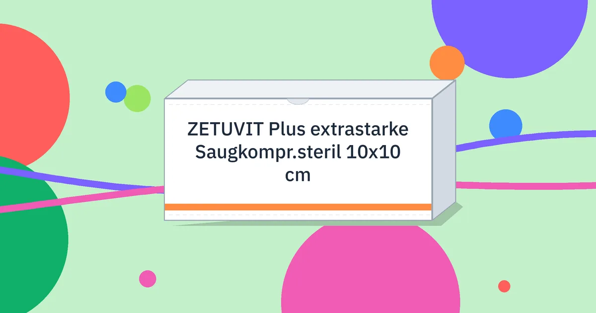 Symbolbild: Packung mit der Aufschrift ZETUVIT Plus extrastarke Saugkompr.steril 10x10 cm (PZN 19745889) – Verfügbarkeit und Bezug in Apotheken in Frankfurt am Main