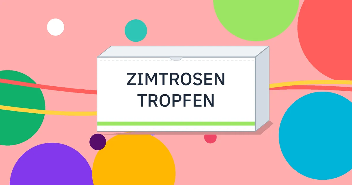 Symbolbild: Packung mit der Aufschrift ZIMTROSEN TROPFEN (PZN 15229091) – Verfügbarkeit und Bezug in Apotheken in Frankfurt am Main