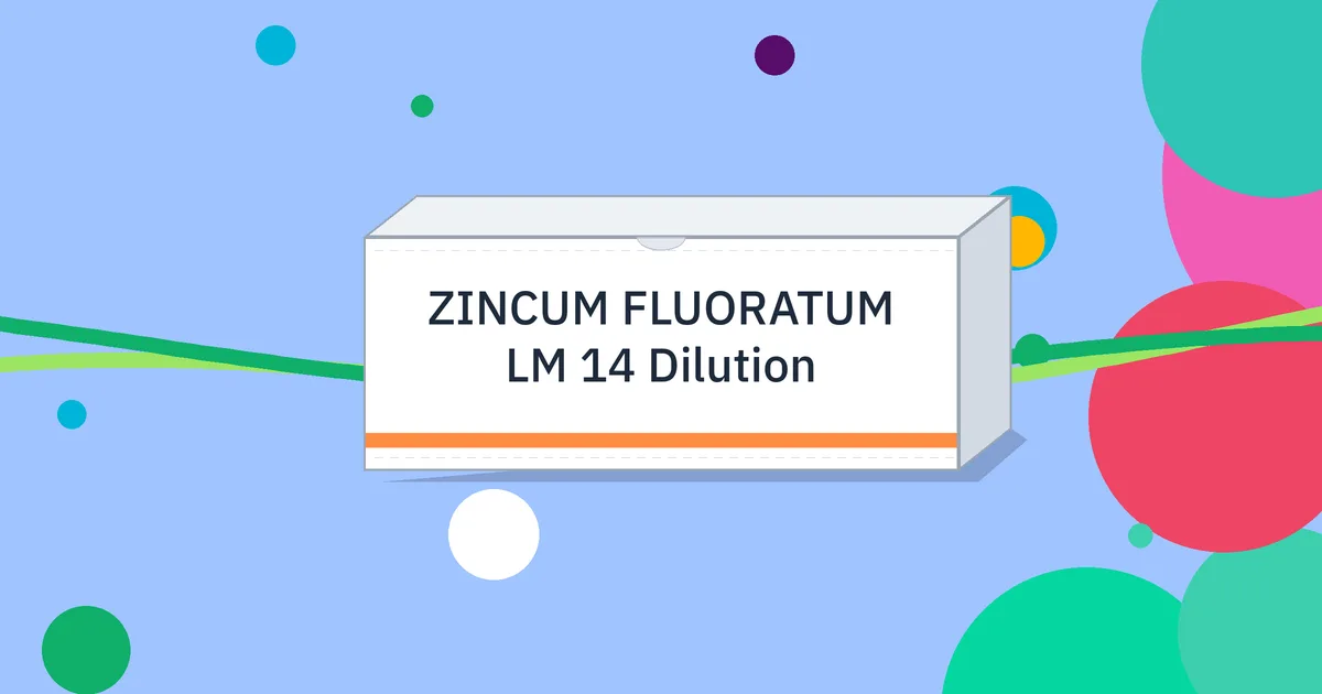 Symbolbild: Packung mit der Aufschrift ZINCUM FLUORATUM LM 14 Dilution (PZN 13293245) – Verfügbarkeit und Bezug in Apotheken in Frankfurt am Main