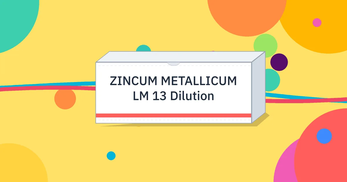 Symbolbild: Packung mit der Aufschrift ZINCUM METALLICUM LM 13 Dilution (PZN 13294842) – Verfügbarkeit und Bezug in Apotheken in Frankfurt am Main