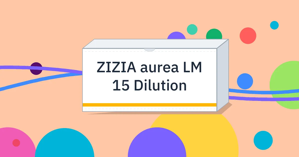 Symbolbild: Packung mit der Aufschrift ZIZIA aurea LM 15 Dilution (PZN 13303647) – Verfügbarkeit und Bezug in Apotheken in Frankfurt am Main