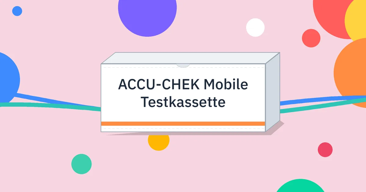 Symbolbild: Packung mit der Aufschrift ACCU-CHEK Mobile Testkassette (PZN 20399903) – Verfügbarkeit und Bezug in Apotheken in Frankfurt am Main