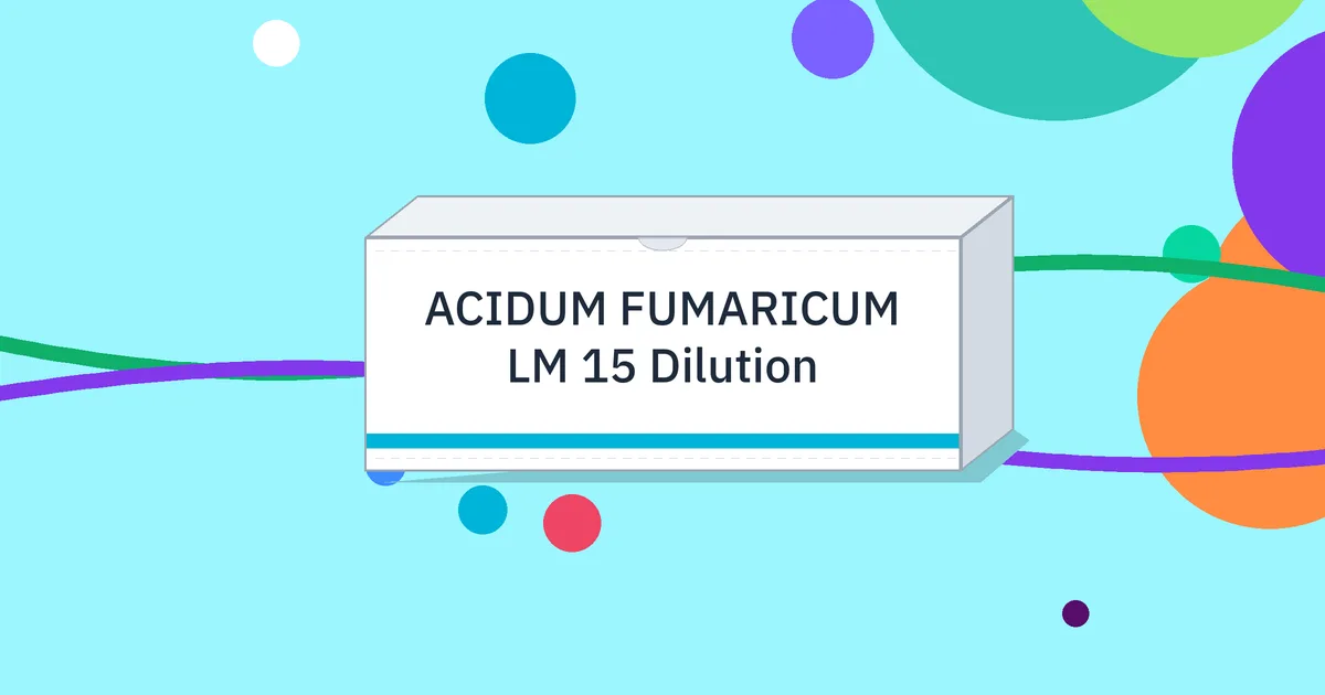 Symbolbild: Packung mit der Aufschrift ACIDUM FUMARICUM LM 15 Dilution (PZN 13274578) – Verfügbarkeit und Bezug in Apotheken in Frankfurt am Main