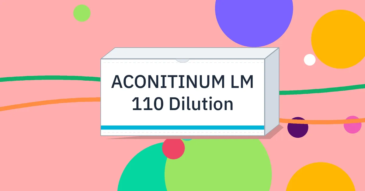 Symbolbild: Packung mit der Aufschrift ACONITINUM LM 110 Dilution (PZN 13290229) – Verfügbarkeit und Bezug in Apotheken in Frankfurt am Main