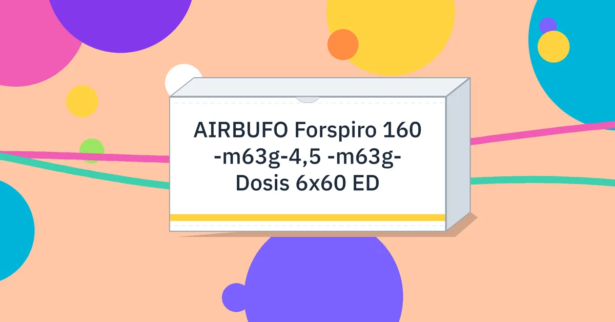 Symbolbild: Packung mit der Aufschrift AIRBUFO Forspiro 160 -m63g-4,5 -m63g-Dosis 6x60 ED (PZN 19920737) – Verfügbarkeit und Bezug in Apotheken in Frankfurt am Main