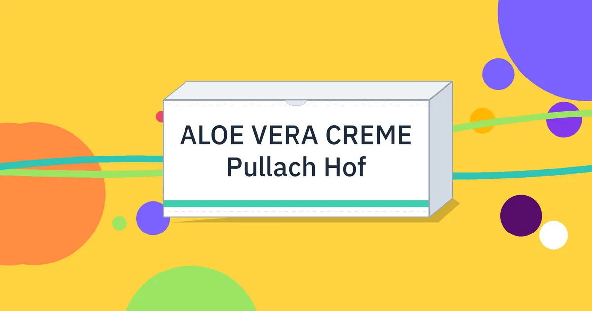 Symbolbild: Packung mit der Aufschrift ALOE VERA CREME Pullach Hof (PZN 13513824) – Verfügbarkeit und Bezug in Apotheken in Frankfurt am Main