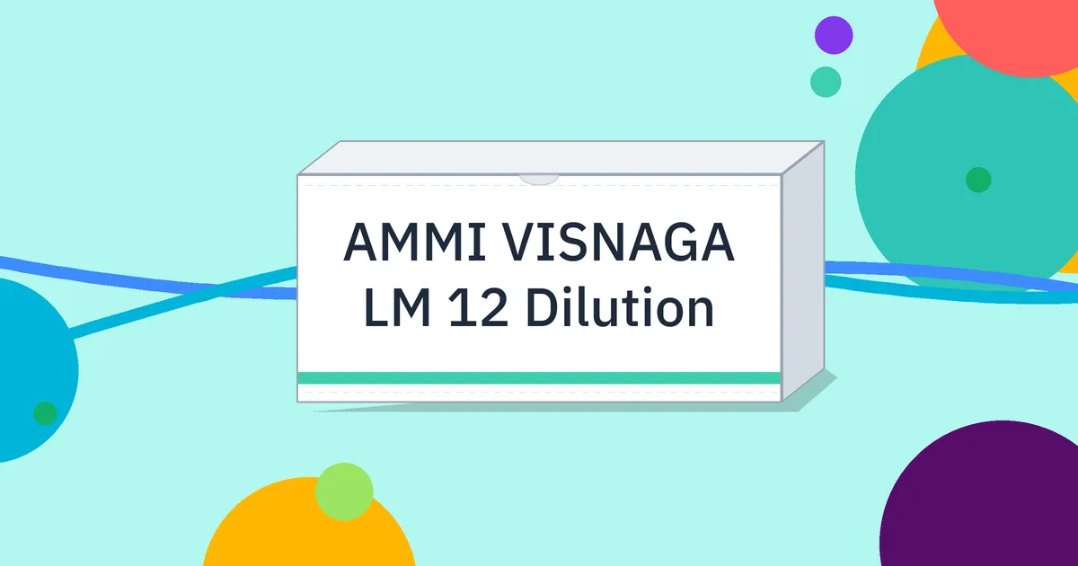Symbolbild: Packung mit der Aufschrift AMMI VISNAGA LM 12 Dilution (PZN 12760207) – Verfügbarkeit und Bezug in Apotheken in Frankfurt am Main