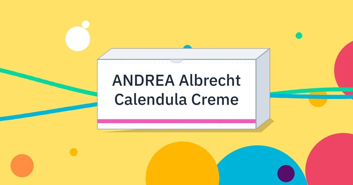 Symbolbild: Packung mit der Aufschrift ANDREA Albrecht Calendula Creme (PZN 09935502) – Verfügbarkeit und Bezug in Apotheken in Frankfurt am Main