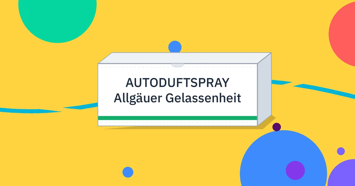Symbolbild: Packung mit der Aufschrift AUTODUFTSPRAY Allgäuer Gelassenheit (PZN 16942230) – Verfügbarkeit und Bezug in Apotheken in Frankfurt am Main
