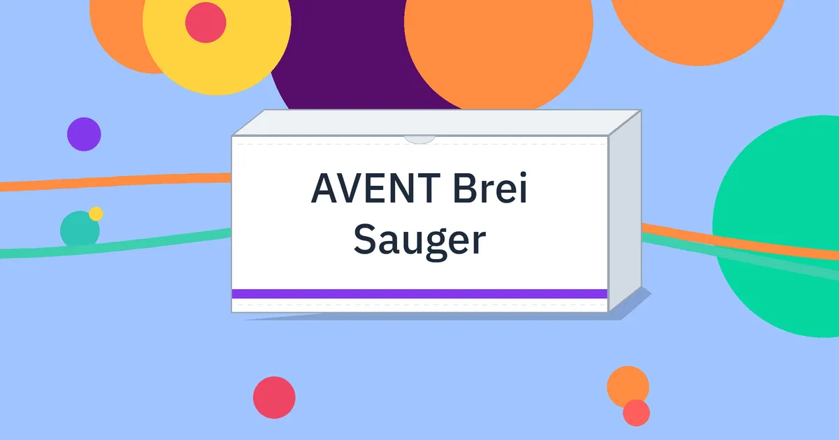 Symbolbild: Packung mit der Aufschrift AVENT Brei Sauger (PZN 06818888) – Verfügbarkeit und Bezug in Apotheken in Frankfurt am Main