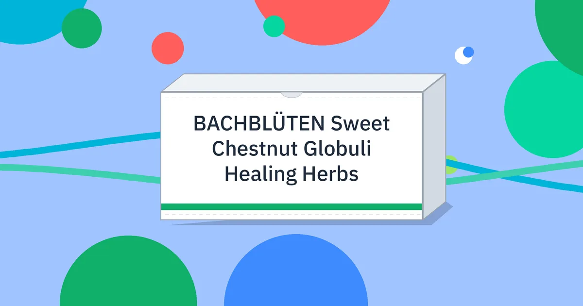 Symbolbild: Packung mit der Aufschrift BACHBLÜTEN Sweet Chestnut Globuli Healing Herbs (PZN 07366282) – Verfügbarkeit und Bezug in Apotheken in Frankfurt am Main