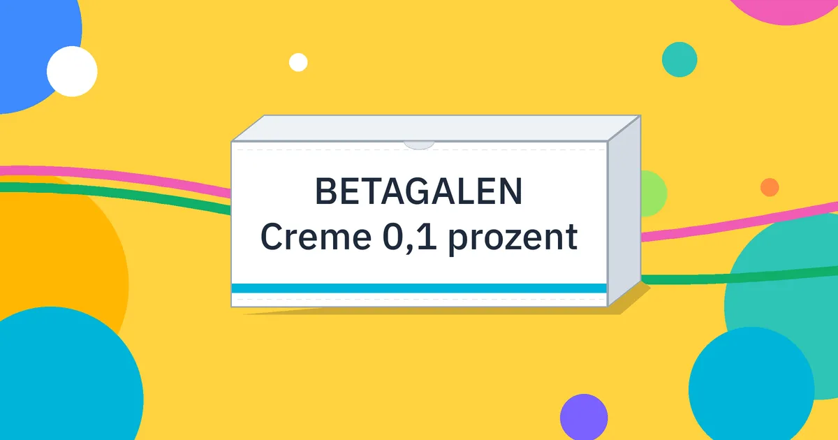 Symbolbild: Packung mit der Aufschrift BETAGALEN Creme 0,1 prozent (PZN 06880309) – Verfügbarkeit und Bezug in Apotheken in Frankfurt am Main
