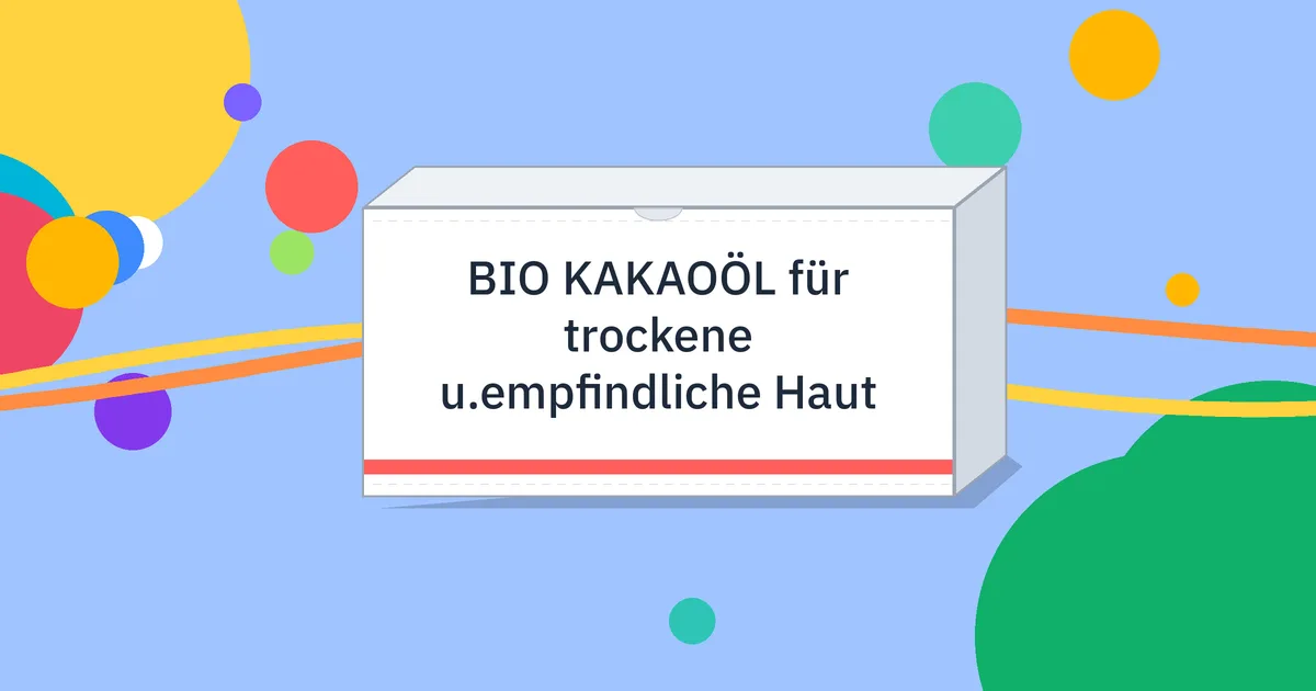 Symbolbild: Packung mit der Aufschrift BIO KAKAOÖL für trockene u.empfindliche Haut (PZN 17951283) – Verfügbarkeit und Bezug in Apotheken in Frankfurt am Main