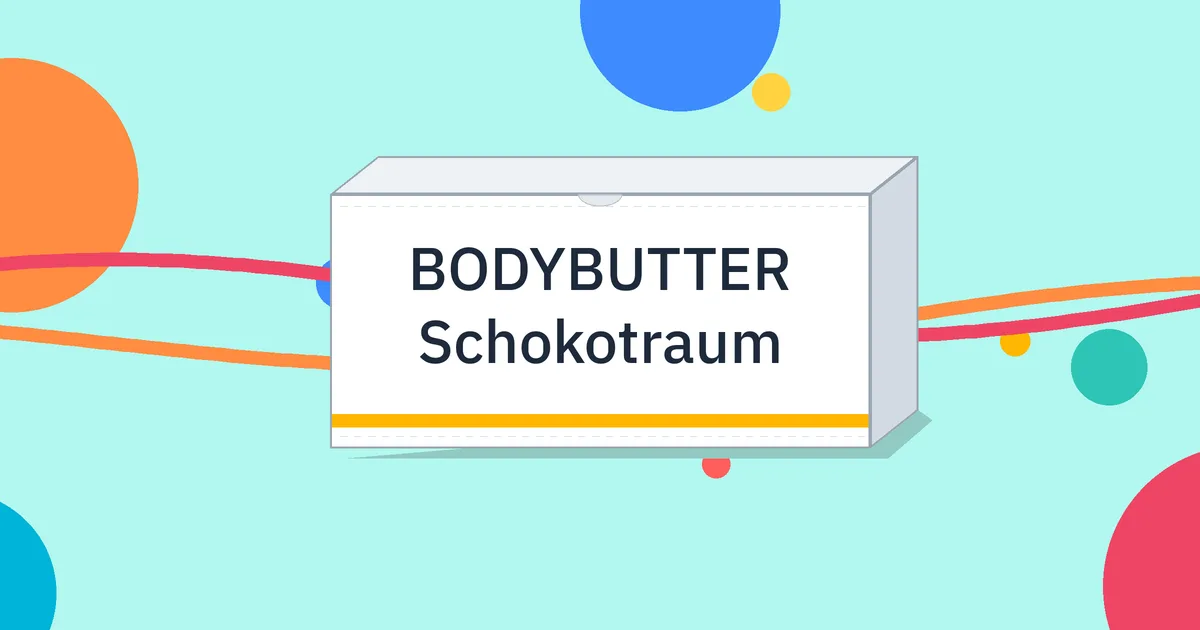Symbolbild: Packung mit der Aufschrift BODYBUTTER Schokotraum (PZN 16400032) – Verfügbarkeit und Bezug in Apotheken in Frankfurt am Main