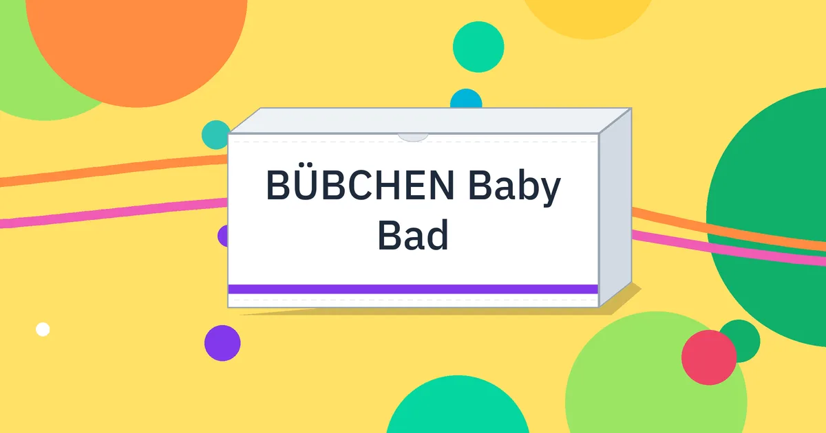 Symbolbild: Packung mit der Aufschrift BÜBCHEN Baby Bad (PZN 01299975) – Verfügbarkeit und Bezug in Apotheken in Frankfurt am Main