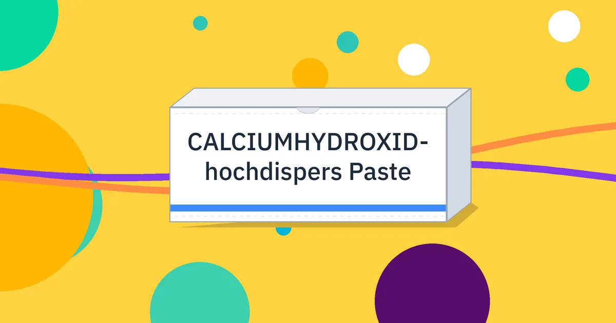 Symbolbild: Packung mit der Aufschrift CALCIUMHYDROXID-hochdispers Paste (PZN 17439562) – Verfügbarkeit und Bezug in Apotheken in Frankfurt am Main