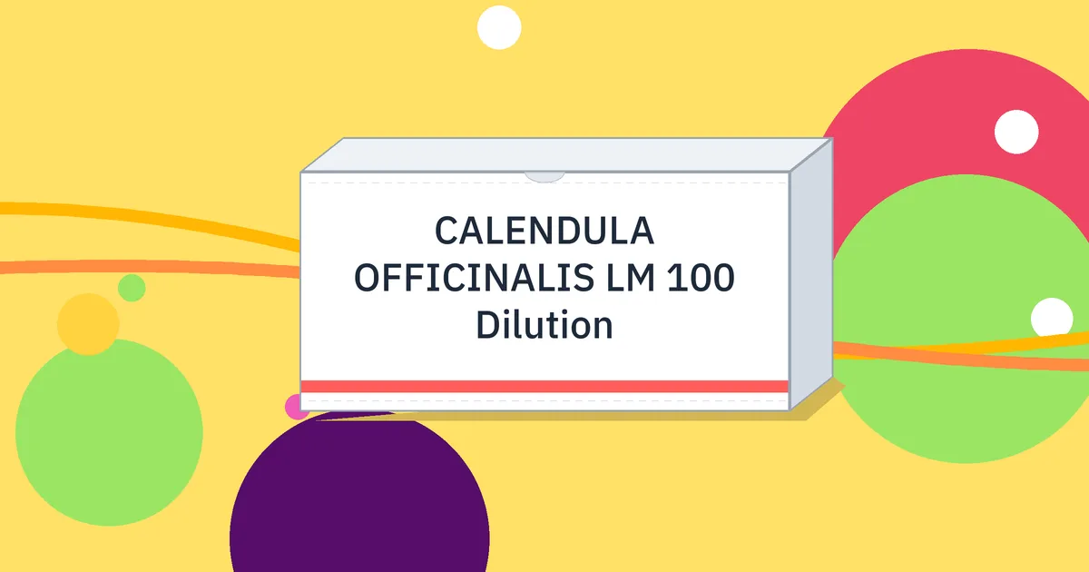 Symbolbild: Packung mit der Aufschrift CALENDULA OFFICINALIS LM 100 Dilution (PZN 12807618) – Verfügbarkeit und Bezug in Apotheken in Frankfurt am Main