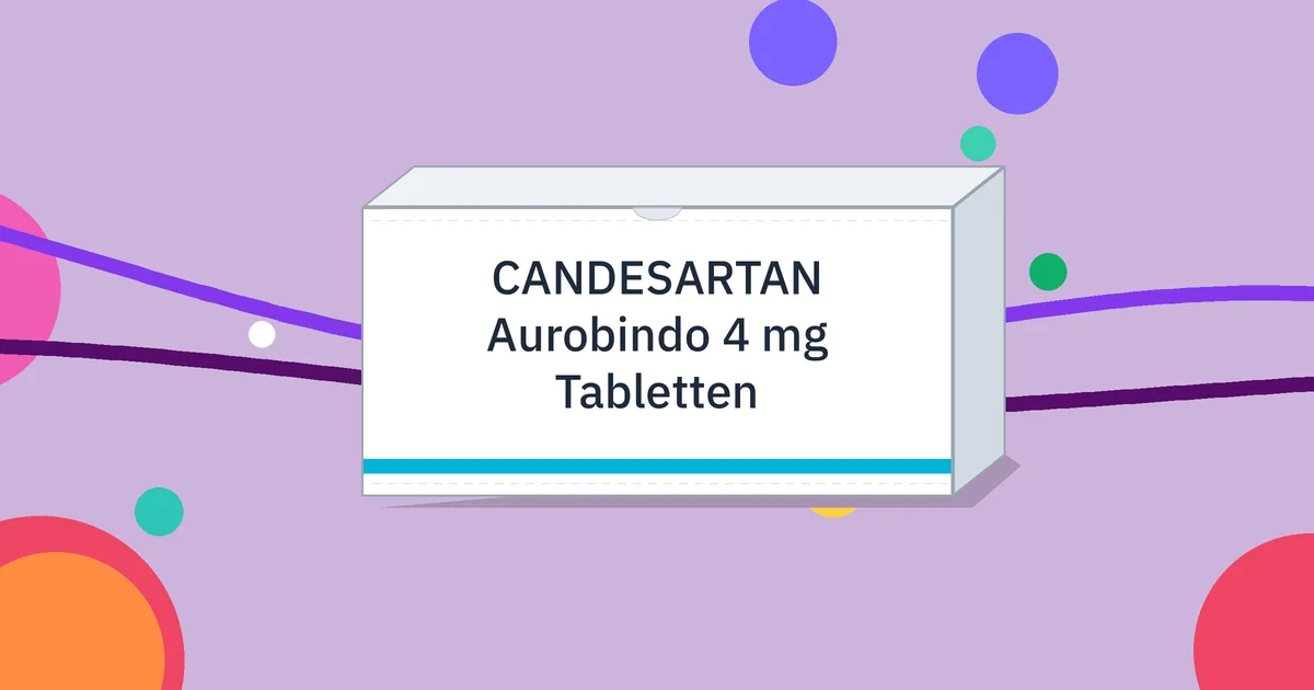 Symbolbild: Packung mit der Aufschrift CANDESARTAN Aurobindo 4 mg Tabletten (PZN 10142089) – Verfügbarkeit und Bezug in Apotheken in Frankfurt am Main