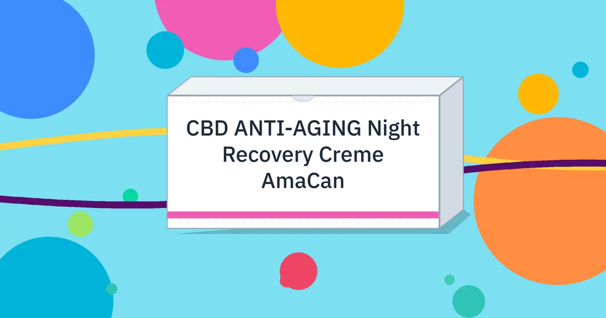 Symbolbild: Packung mit der Aufschrift CBD ANTI-AGING Night Recovery Creme AmaCan (PZN 18213943) – Verfügbarkeit und Bezug in Apotheken in Frankfurt am Main