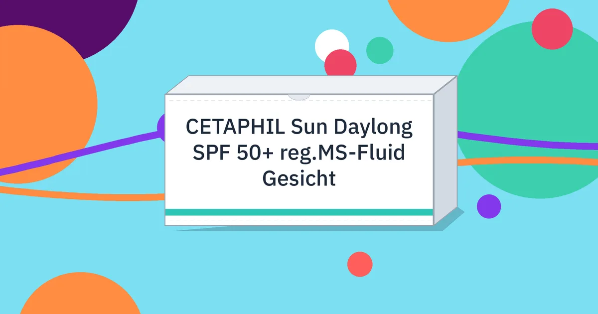 Symbolbild: Packung mit der Aufschrift CETAPHIL Sun Daylong SPF 50+ reg.MS-Fluid Gesicht (PZN 14350904) – Verfügbarkeit und Bezug in Apotheken in Frankfurt am Main
