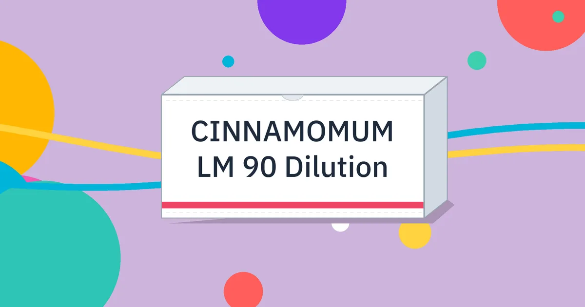 Symbolbild: Packung mit der Aufschrift CINNAMOMUM LM 90 Dilution (PZN 12821110) – Verfügbarkeit und Bezug in Apotheken in Frankfurt am Main