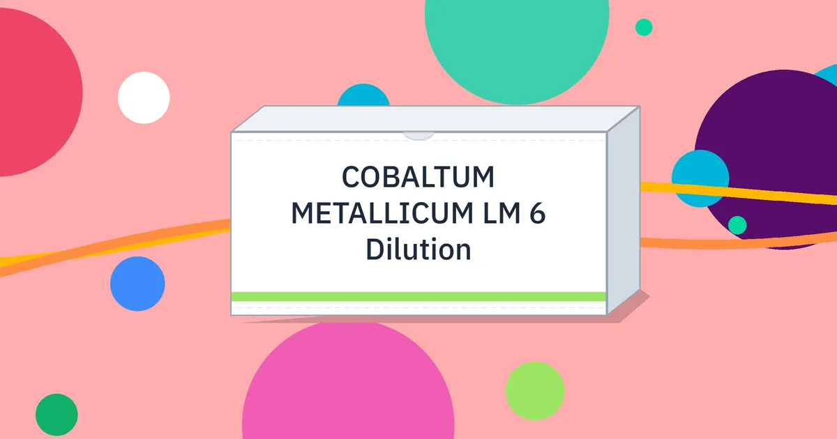 Symbolbild: Packung mit der Aufschrift COBALTUM METALLICUM LM 6 Dilution (PZN 12823037) – Verfügbarkeit und Bezug in Apotheken in Frankfurt am Main