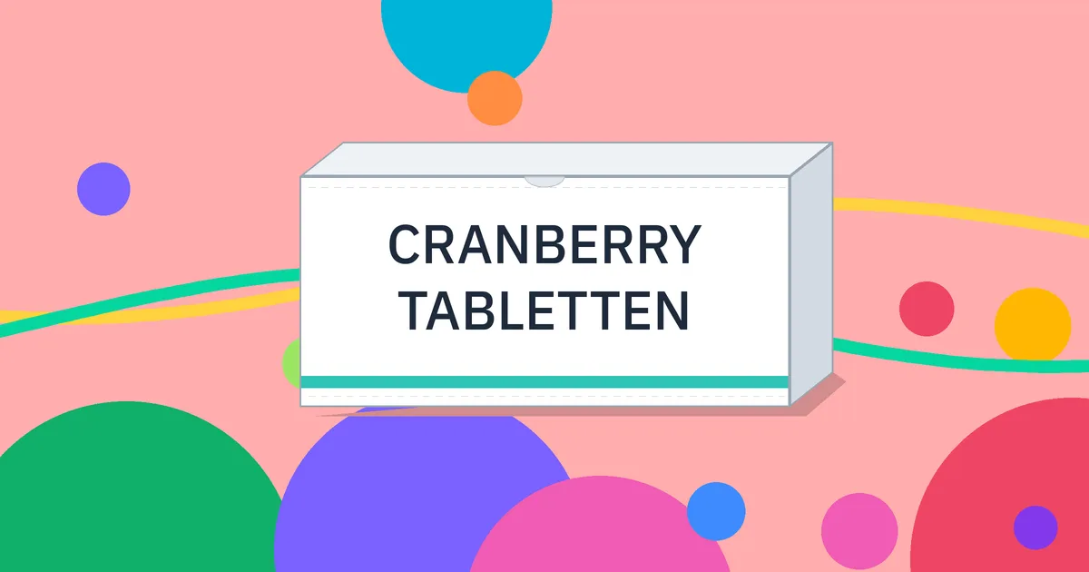 Symbolbild: Packung mit der Aufschrift CRANBERRY TABLETTEN (PZN 09935212) – Verfügbarkeit und Bezug in Apotheken in Frankfurt am Main