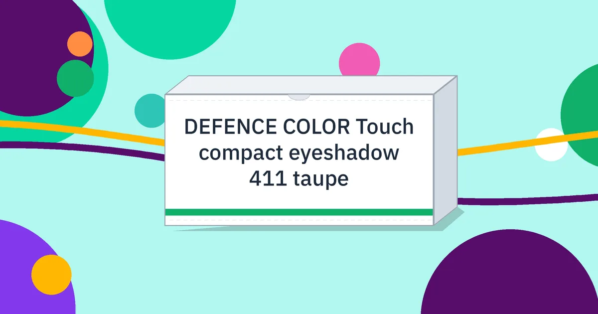 Symbolbild: Packung mit der Aufschrift DEFENCE COLOR Touch compact eyeshadow 411 taupe (PZN 11892042) – Verfügbarkeit und Bezug in Apotheken in Frankfurt am Main