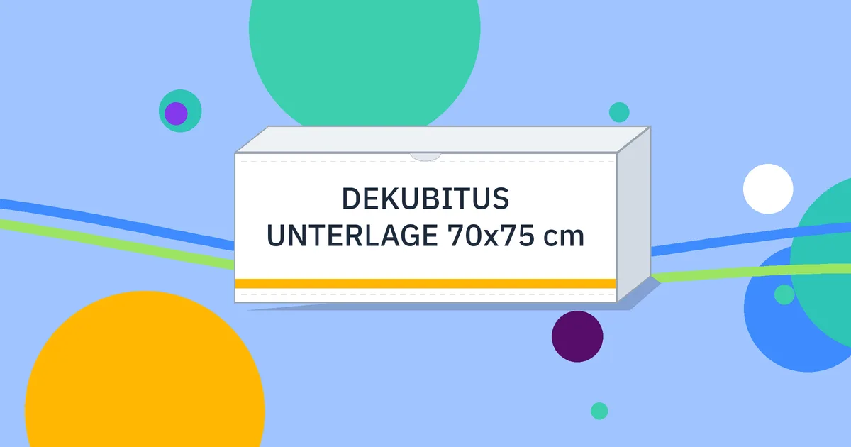 Symbolbild: Packung mit der Aufschrift DEKUBITUS UNTERLAGE 70x75 cm (PZN 03159965) – Verfügbarkeit und Bezug in Apotheken in Frankfurt am Main