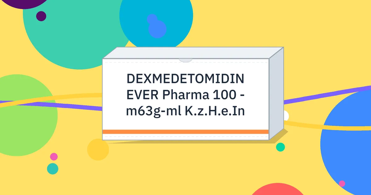 Symbolbild: Packung mit der Aufschrift DEXMEDETOMIDIN EVER Pharma 100 -m63g-ml K.z.H.e.In (PZN 13574754) – Verfügbarkeit und Bezug in Apotheken in Frankfurt am Main